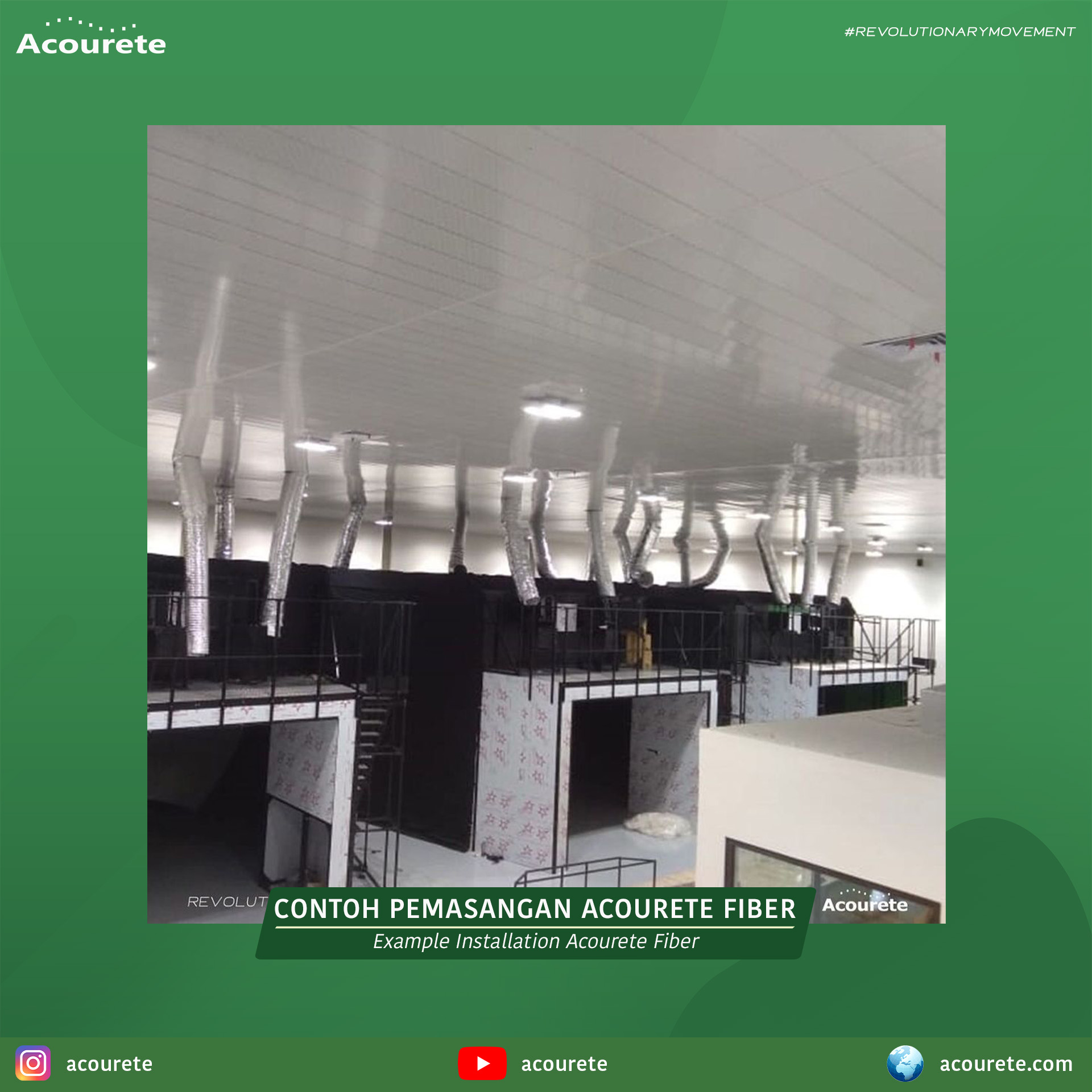 Contoh Pemasangan Busa Peredam Suara Acourete Fiber